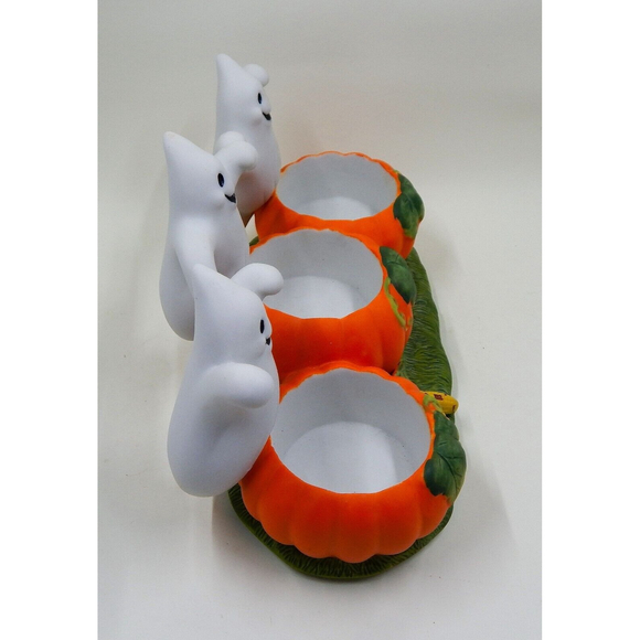 PartyLite | Accents | Halloween Partylite Porcelain Ghost Trio Tealight ...